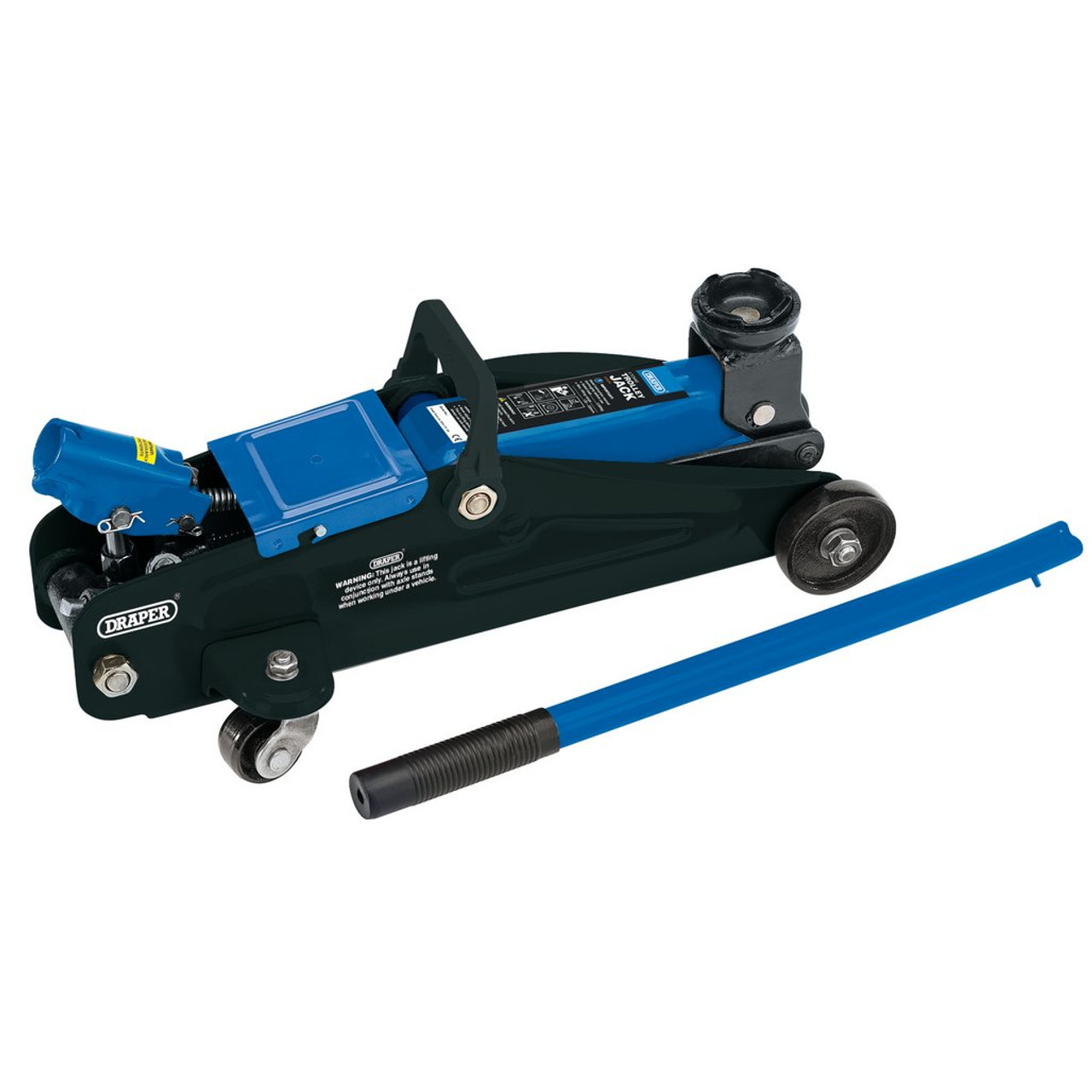 DRAPER 2T LIGHT DUTY TROLLEY JACK - Big Cat Cleaning Equipment - Alyth